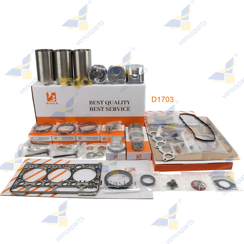 For-Kubota-D1703-Overhaul-Rebuild-Kit-Piston-Rings-Cylinder-Liner-Full-Gasket-Set-Engine-Parts ...