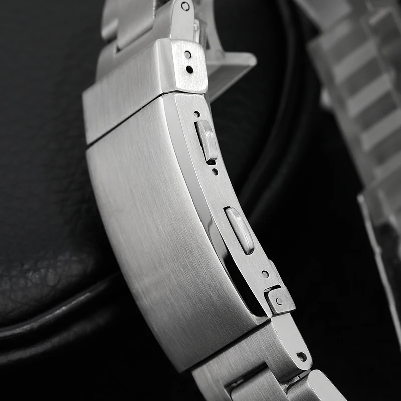 Stainless-Steel-Watch-Clasp-18mm-20mm-Brushed-Extendable-Adjustable ...