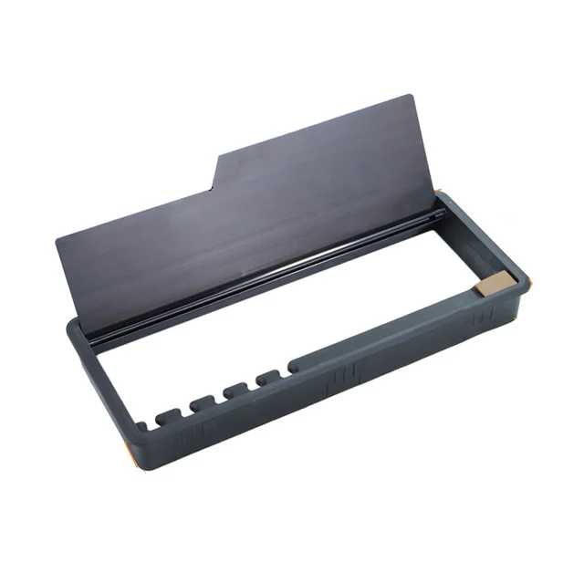 Rectangular Computer Desktop Line Hole Decorative Cover Aluminum Desk ...