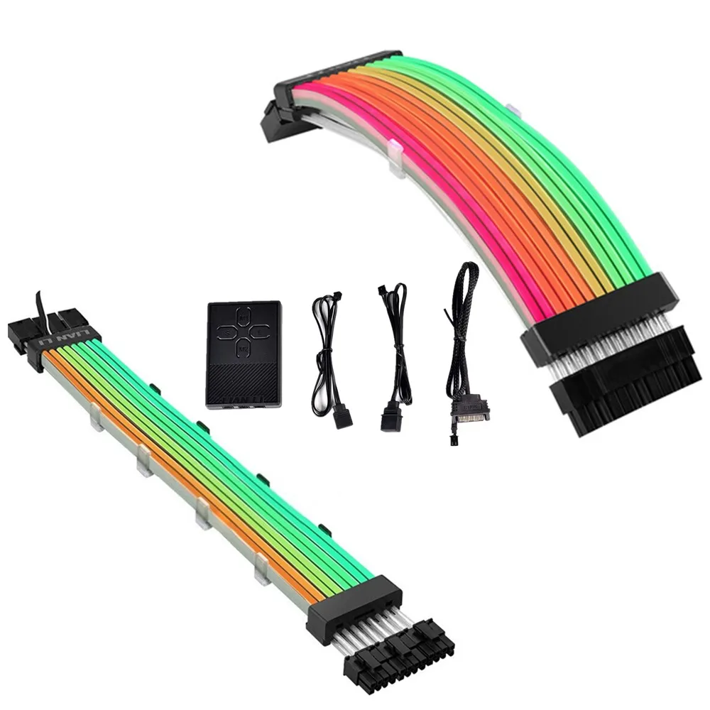 Lian-Li-LianLi-Strimer-Plus-V2-5v-A-RGB-Power-Extesion-Cable-24P-8PINX3 ...