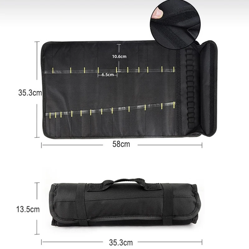 2 Color New Chef Knife Bag Portable Multifunctional Roll Bag Carry Case ...