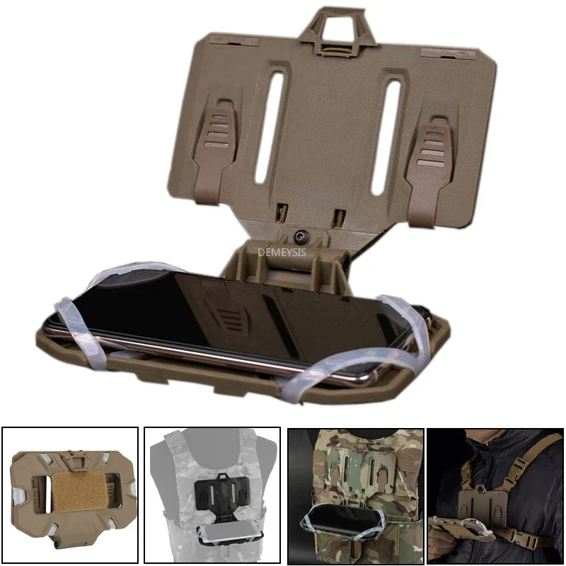 Military Vest Mobile Phone Rack Tactical Folded Navigation Board Mobile ...