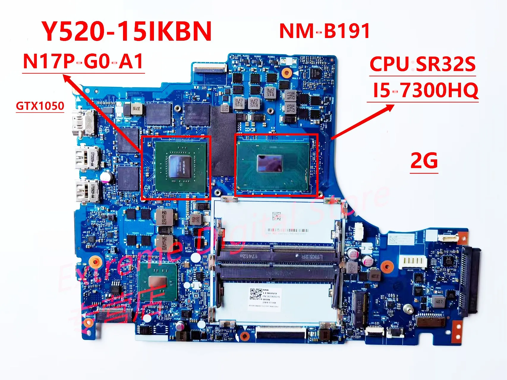 Notebook-motherboard-nm-b191-is-applicable-For-Lenovo-notebook-y520 ...