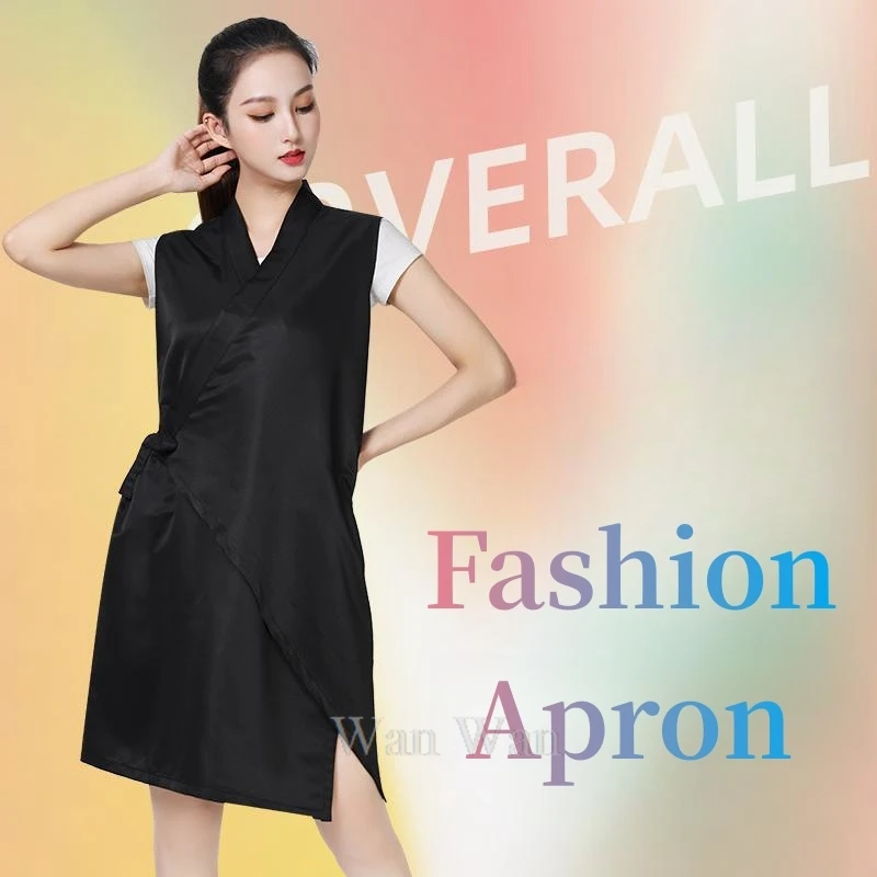 Hairdressing-Work-Clothes-Hair-Salon-Work-Uniform-Beauty-Salon-Apron ...