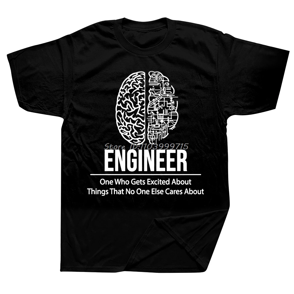 Engineer Brain T-Shirt Funny Electrical Engineer Engineering Graphic ...