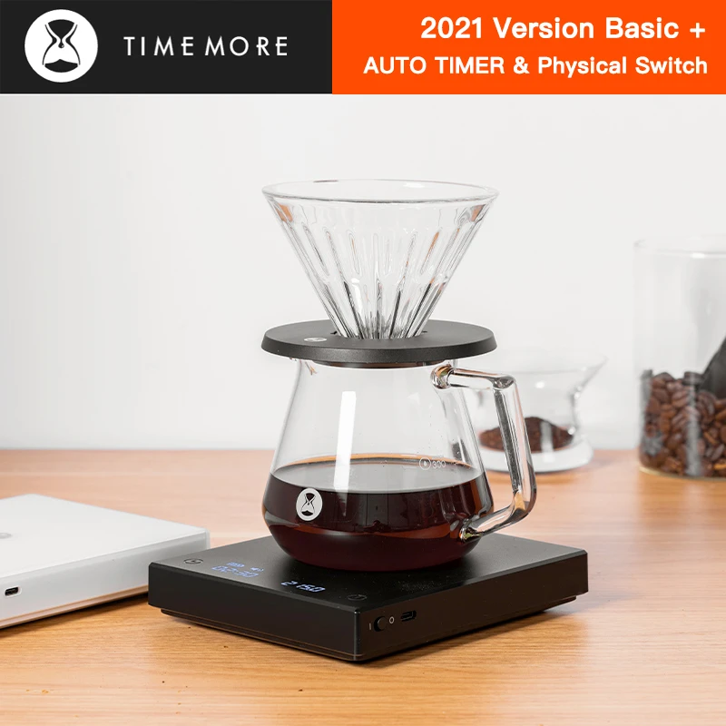 Timemore 2021 Black Mirror Basic+ Electronic Scale Built-in Auto Timer ...