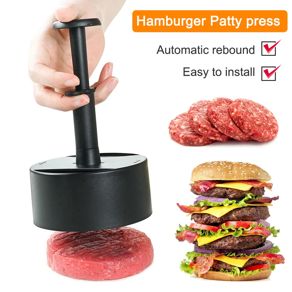 Hamburger Meat Stainless Steel Burger Press - Adjustable Patty Maker ...
