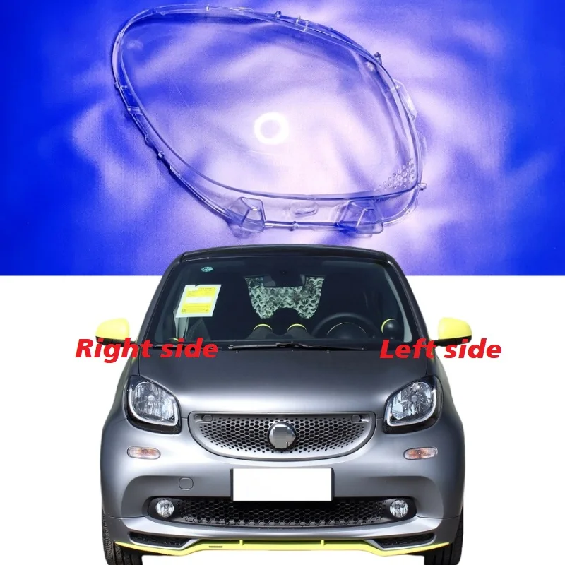 For Benz Smart Fortwo Forfour 2016 2017 2018 2019 Headlight Lens Cover ...