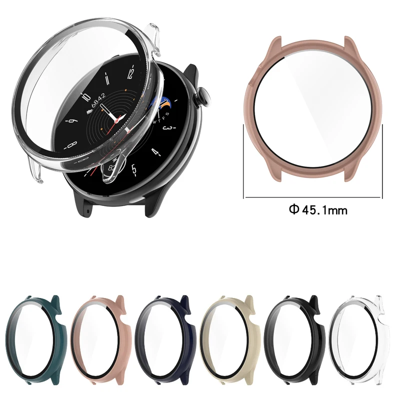 Hard Edge Shell Screen Glass Protector Film Smartwatch Frame Case For ...