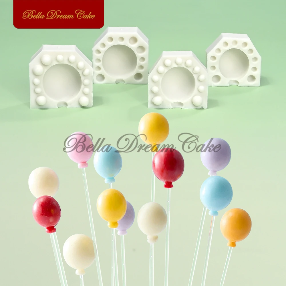 Mini-molde-de-silicona-de-globo-ovalado-3D-molde-de-Chocolate-Fondant ...