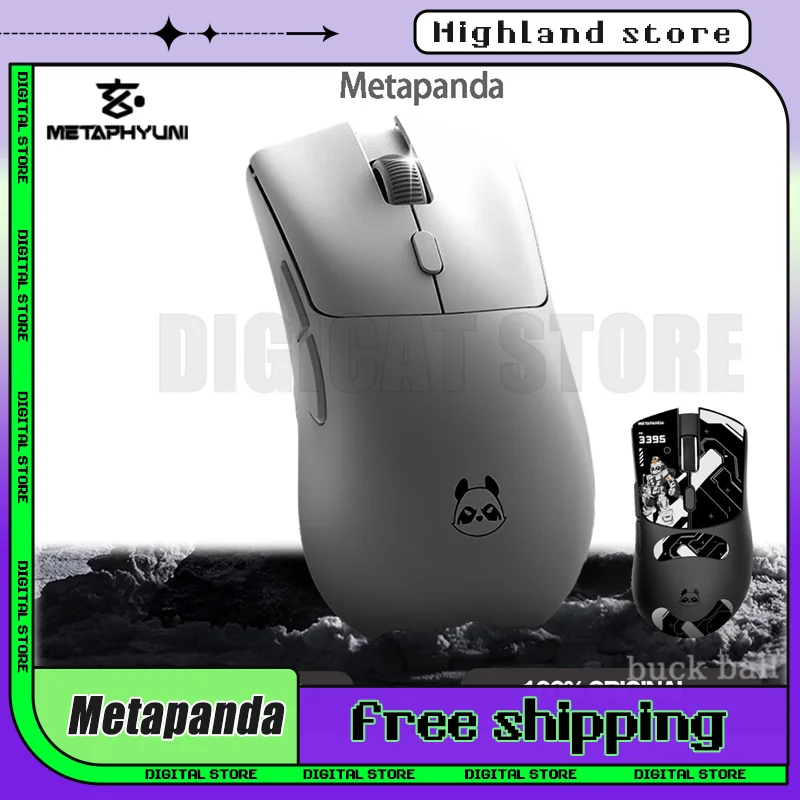 Metaphyuni-Metapanda-Gamer-Mouse-3Mode-Sem-fio-2-4G-Bluetooth-26000DPI ...
