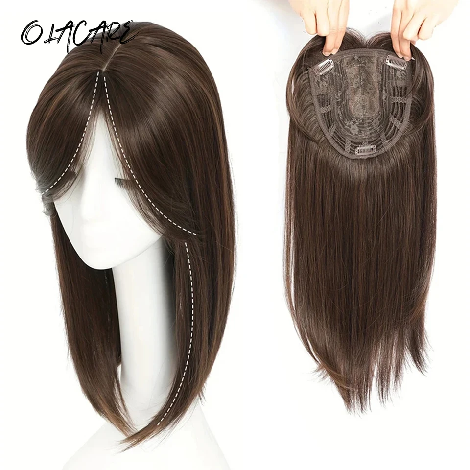 OLACARE-Synthetic-False-Bangs-Clip-In-Bangs-Extension-Natural-Neat-Fake ...