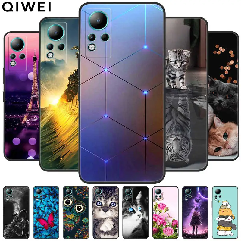 For-Infinix-Note-12-G88-Case-6-7-Soft-TPU-Cute-Cats-Silicone-Cover-for ...