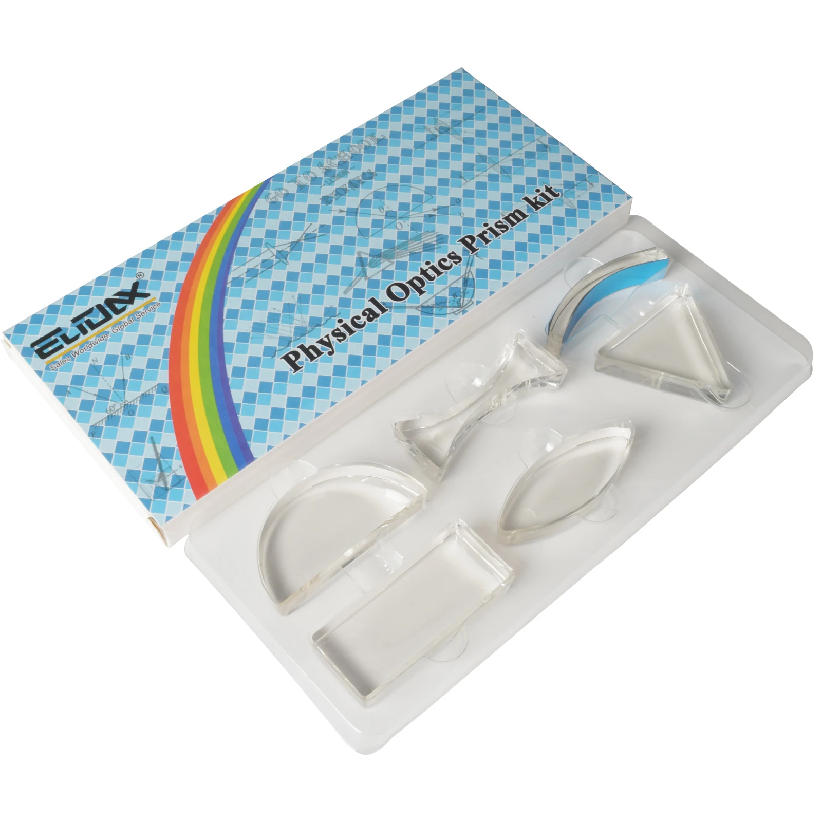 Optical-Prism-Lens-Set-6-PCS-Acrylic-Concave-Convex-Lens-Physical ...