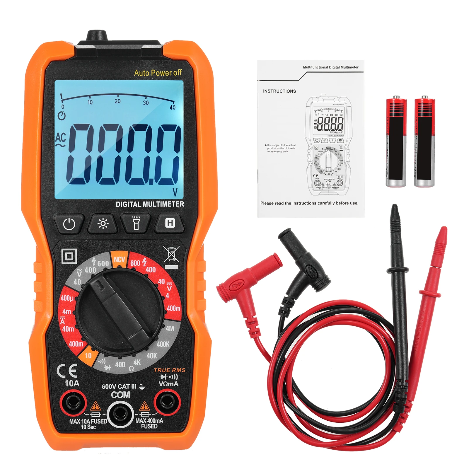 Digital-Multimeter-Universal-Meter-NCV-Tester-Large-LCD-with-Backlit ...