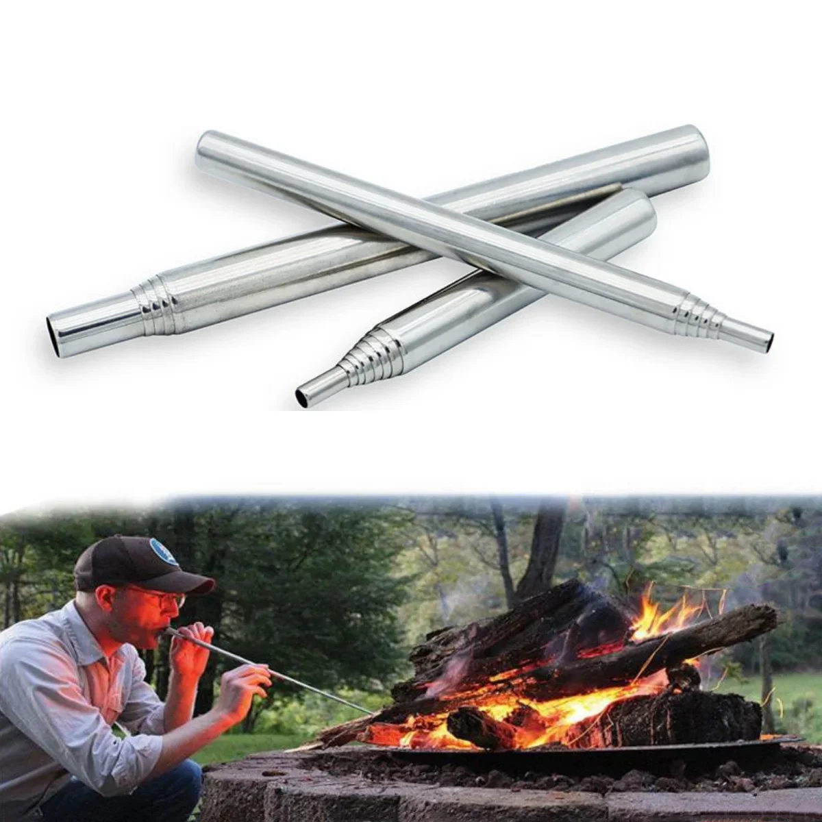 1pc-Blowpipe-Stainless-Steel-Fire-Stick-Outdoor-Camping-Fire-Starter ...