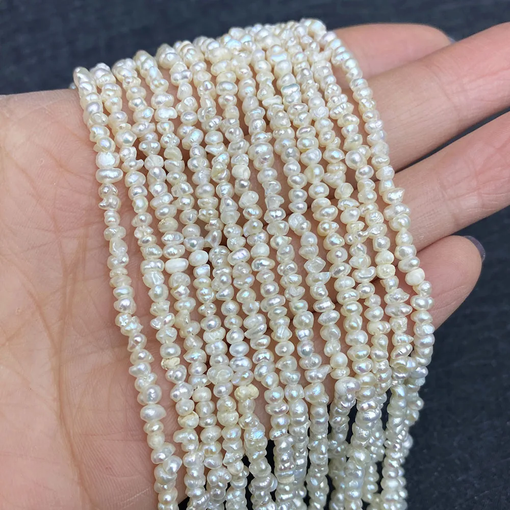 A Grade Natural Freshwater Pearl Beads High Quality Potato Shape Small ...