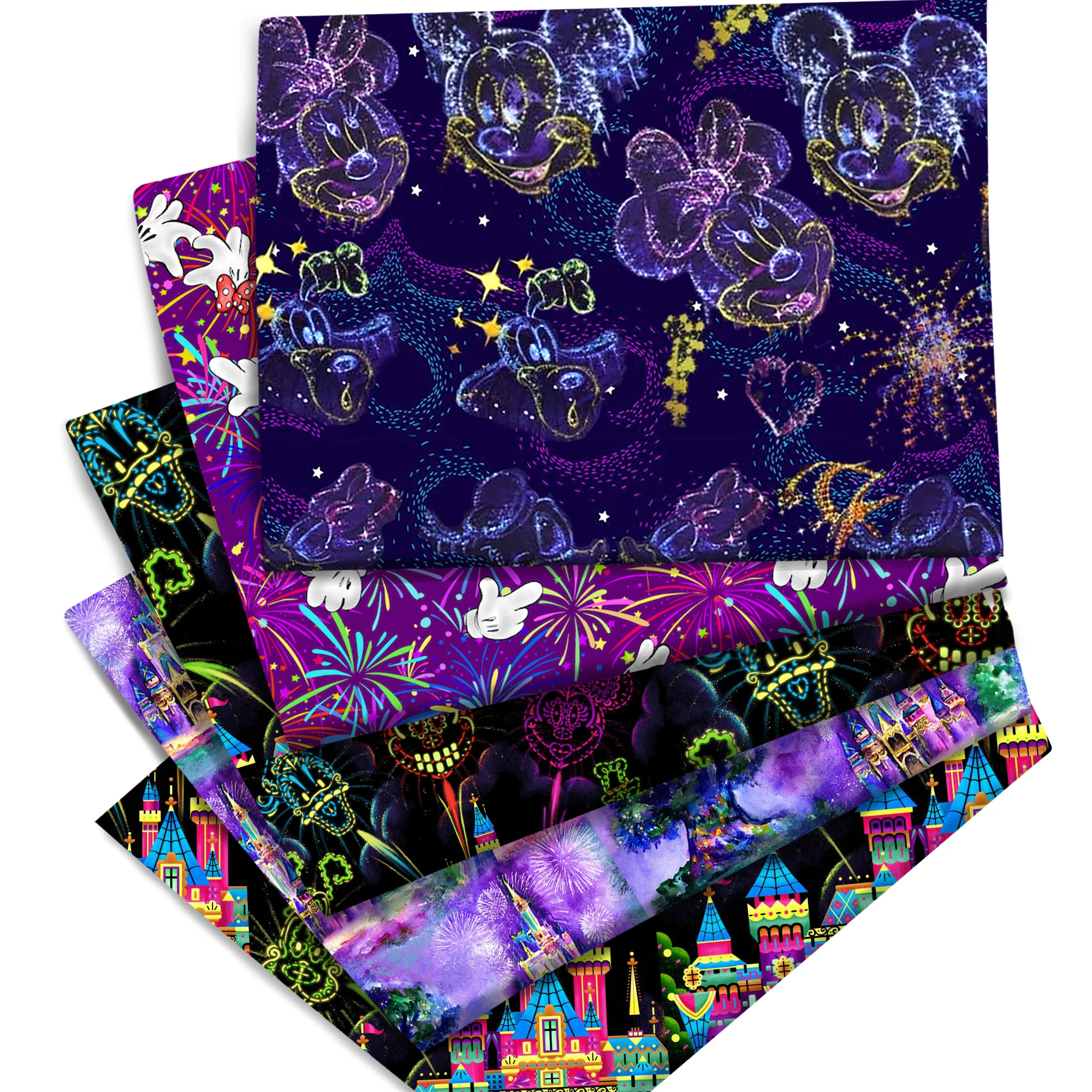 Fabric Cloth Handmade Cotton | Disney Fabric Cotton Sewing | Patchwork ...