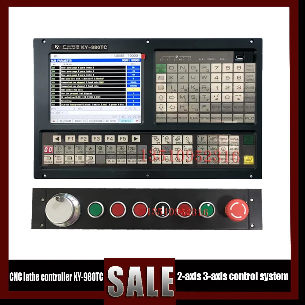 Cnc-Lathe-Controller-Ky-980tc-2-Axis-3-Axis-Cnc-Milling-Machine ...