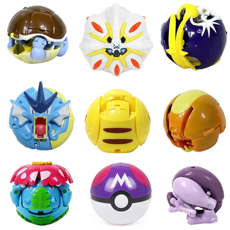 Hakiki-Pokemon-Poke-topu-deforme-oyuncak-seti-Pokeball-cep-canavar ...
