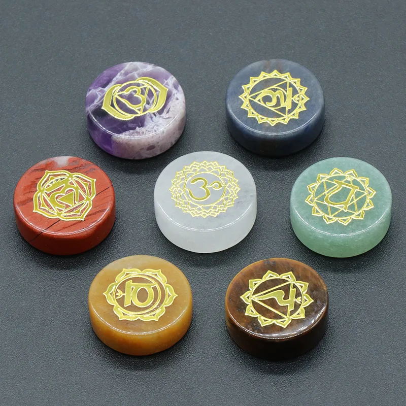 Piedras naturales de cristal para Chakra, abalorios coloridos con ...