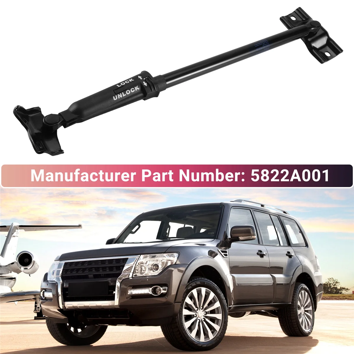 Car Rear Tailgate Gate BACK DOOR SAFETY STOPPER for Mitsubishi PAJERO ...