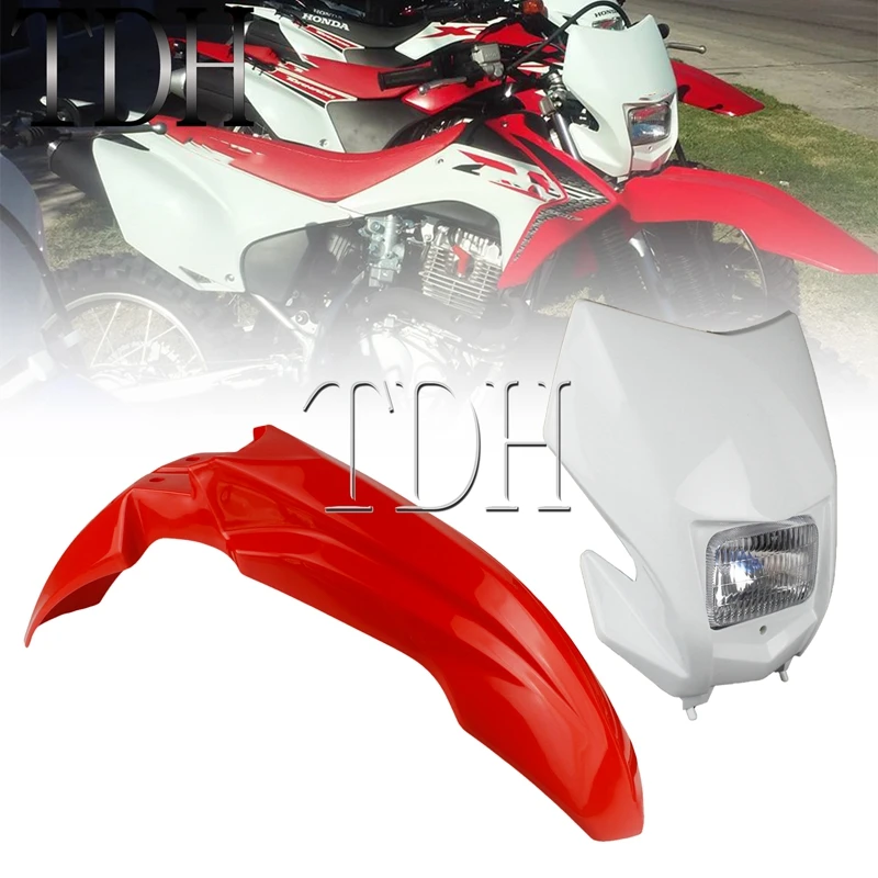 For Crf 150f 230f Enduro Mx Dual Sport Dirt Bike Headlight Cover Head ...