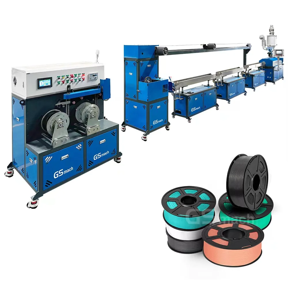 High Precision PLA ABS 3D Printer Multicolor Filament Extrusion Line ...