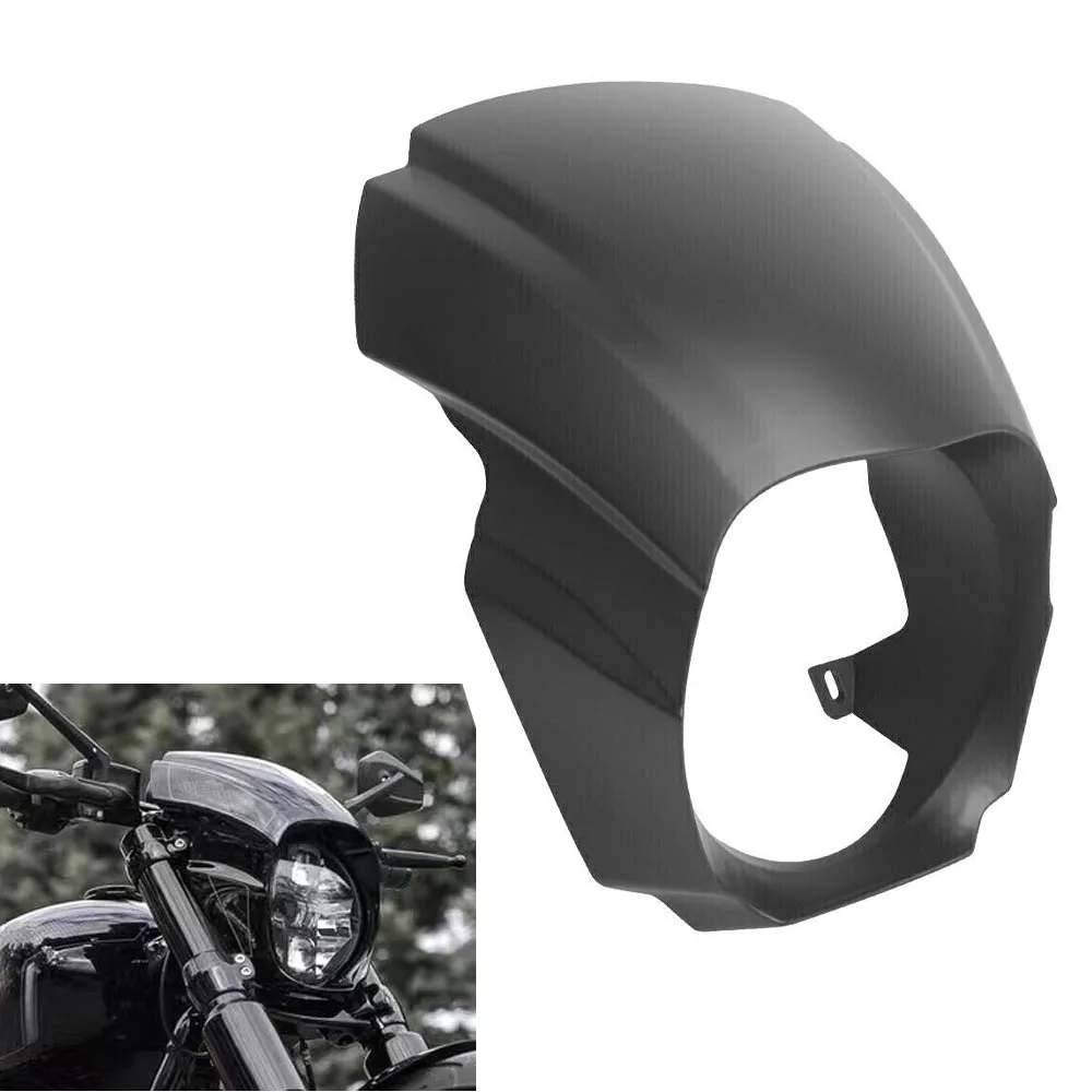 Motorcycle-Matte-Black-ABS-Front-Headlight-Fairing-Cowl-Cover-For-2018 ...