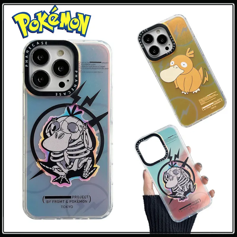 Pokemon Psyduck Solid Phone Case for Iphone 14 Pro Max 11 12 13 X XS ...