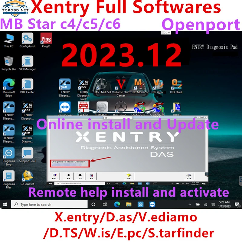 2023-12-Xentry-DAS-Diagnostic-Software-for-Mersedes-Benz-2023-12-MB ...