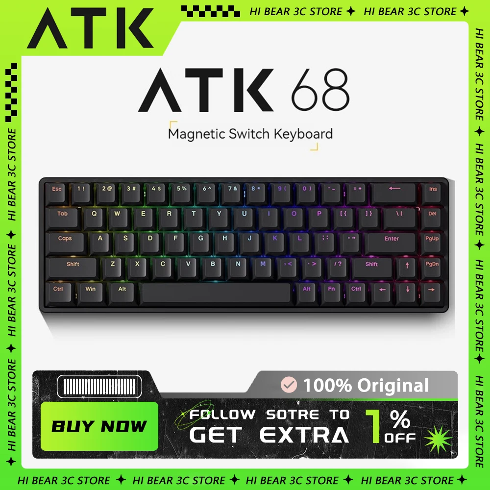 Alum-nio-Alloy-Mechanical-Gaming-Keyboard-Interruptor-Magn-tico-Smart ...