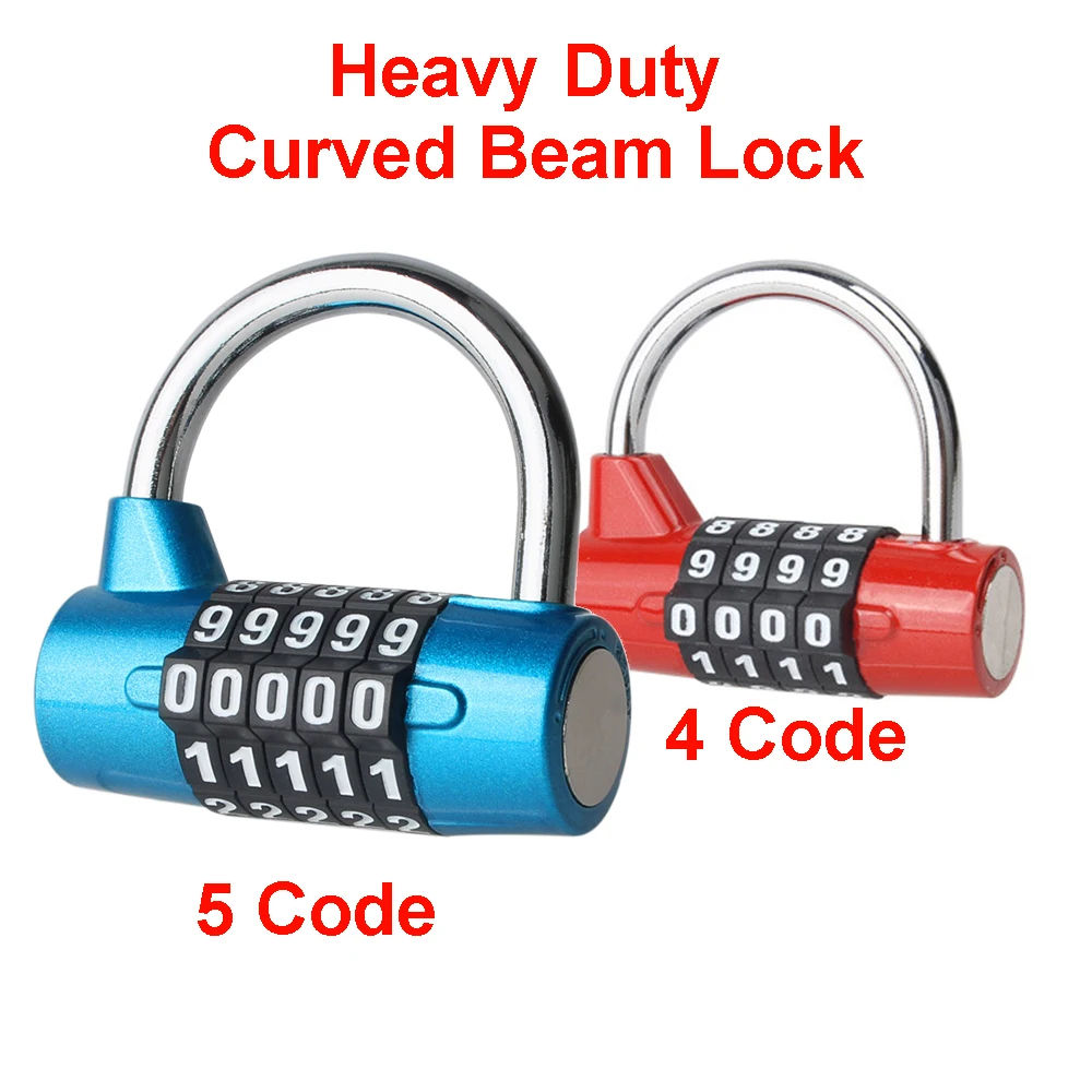 Heavy-Duty-Large-4-Digit-5-code-Password-Padlock-for-Cabinets-and ...