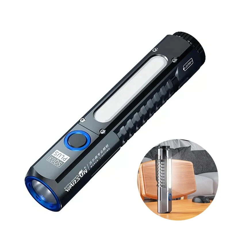 Type-C-USB-Rechargeable-EDC-LED-Flashlights-With-Battery-Portable ...