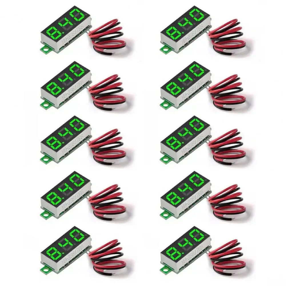 Premium Voltmeter Durable Mini Voltmeter Sensitive 0.28-inch Two-wire ...