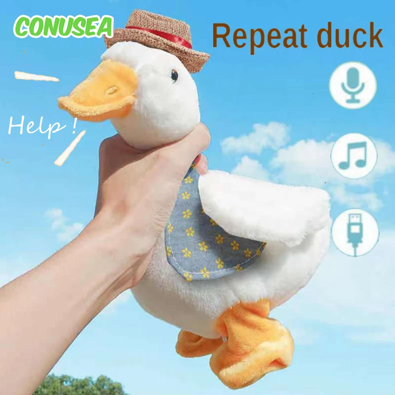 Electric-Plush-Toys-Speaker-Talking-Replay-Duck-Dancer-Recording ...