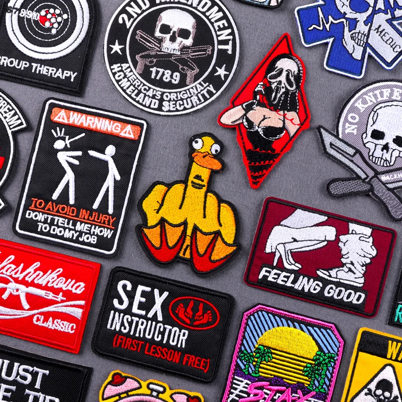 Hip Hop Sexy Embroidery Patch Iron On Patches For Clothing ...