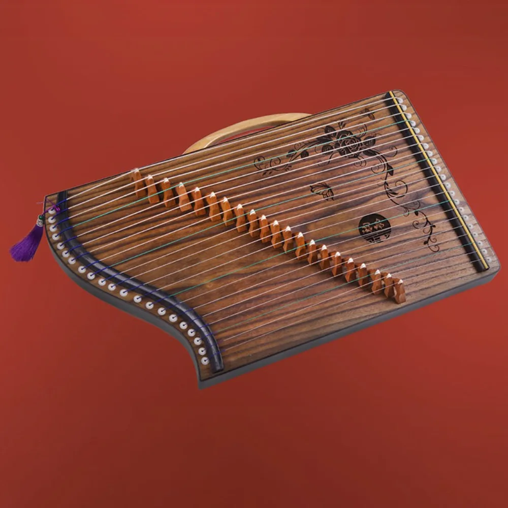 Portable-Mini-Guzheng-21-Strings-Beginner-Guqin-Finger-Pick-Zither ...
