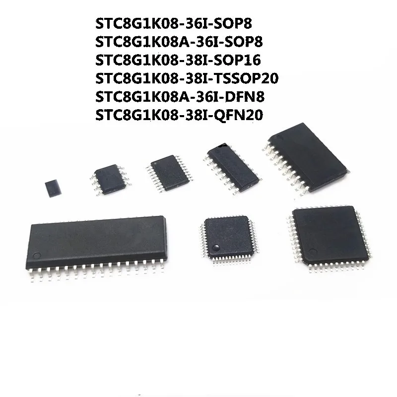 10PCS STC8G1K08-36I-SOP8 STC8G1K08A-36I-SOP8 STC8G1K08-38I-SOP16 STC8G1K08-38I-TSSOP20 ...