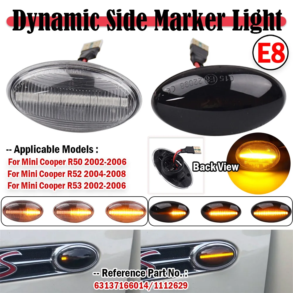 2Pcs-Car-Dynamic-LED-Side-Repeater-Indicator-Light-Flowing-Side-Marker ...