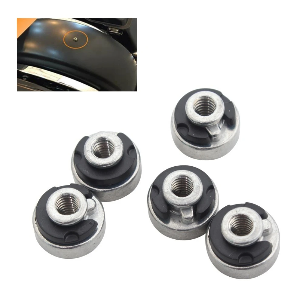 5xMotorcycle-Rear-Fender-Seat-Bolt-Screw-Mount-Nut-For-Harley-Davidson ...