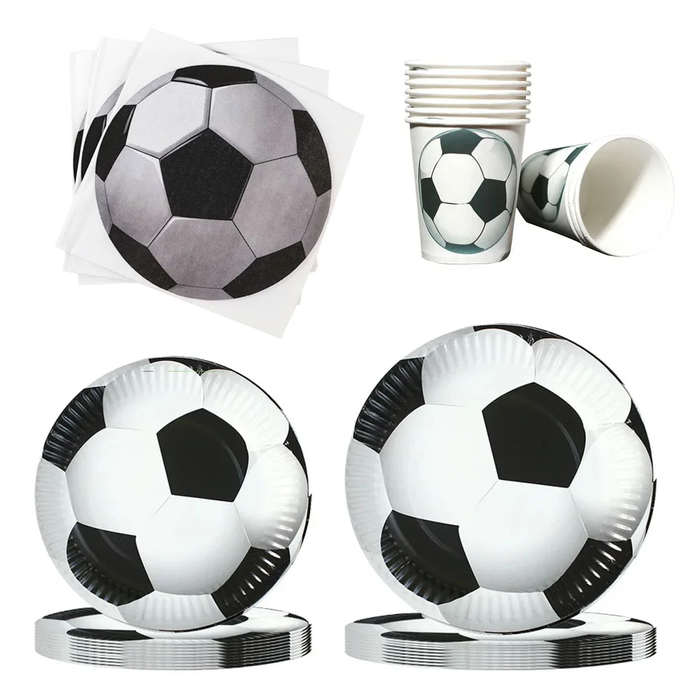 Soccer-Party-Disposable-Tableware-Paper-Plates-Cups-Napkins-Football ...