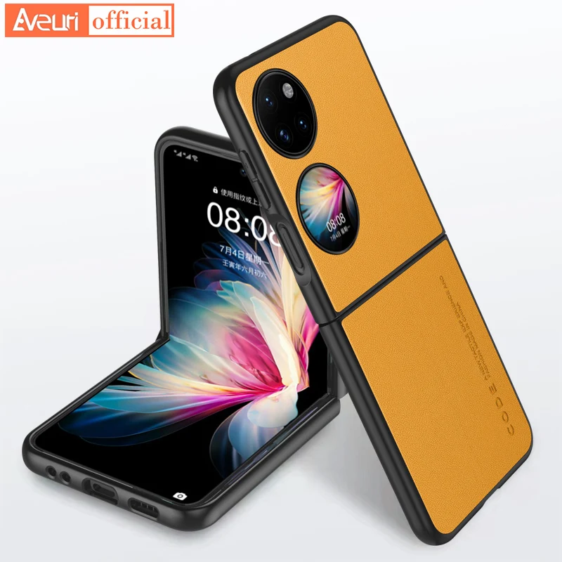 For Huawei P50 Pocket Cover Coque Luxury PU Leather Case For Huawei P50 ...