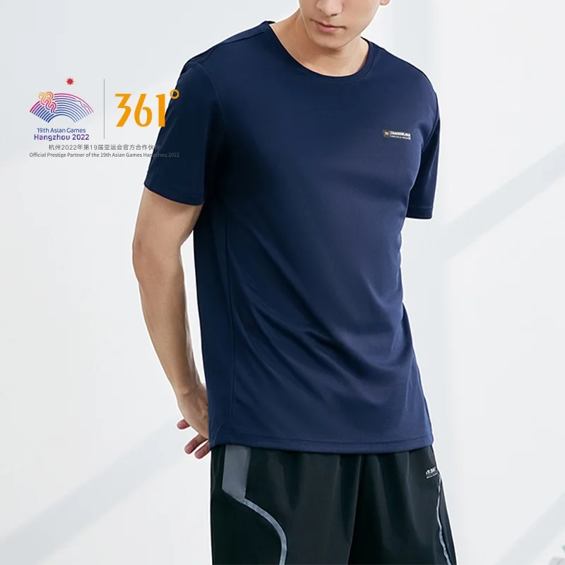 361-Degrees-Men-s-Short-Sleeved-T-Shirt-Breathable-Quick-Drying-Round ...