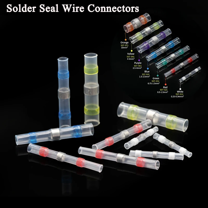50-1000pcs-High-Quality-Solder-Seal-Wire-Connectors-3-1-Heat-Shrink ...