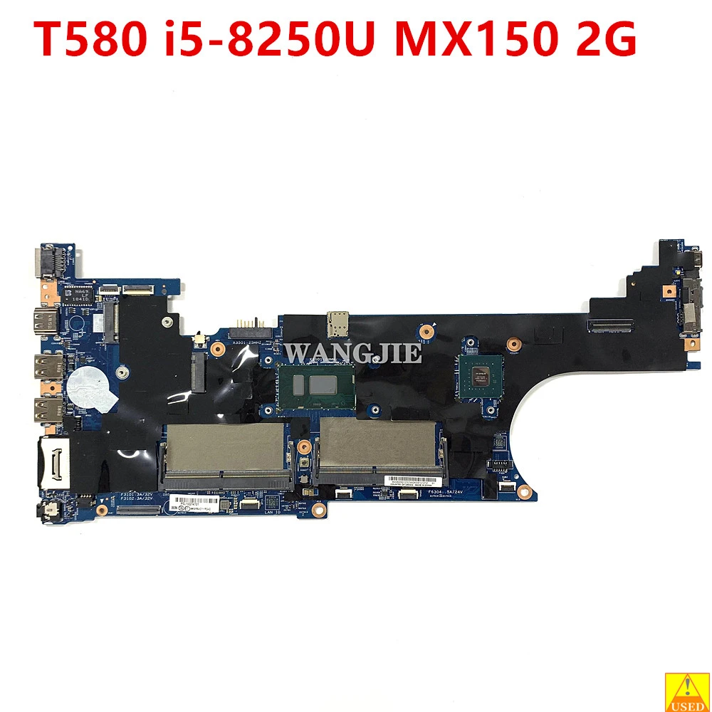 01YR242-For-Lenovo-ThinkPad-T580-Laptop-Motherboard-i5-8250U-DDR4-MX150 ...
