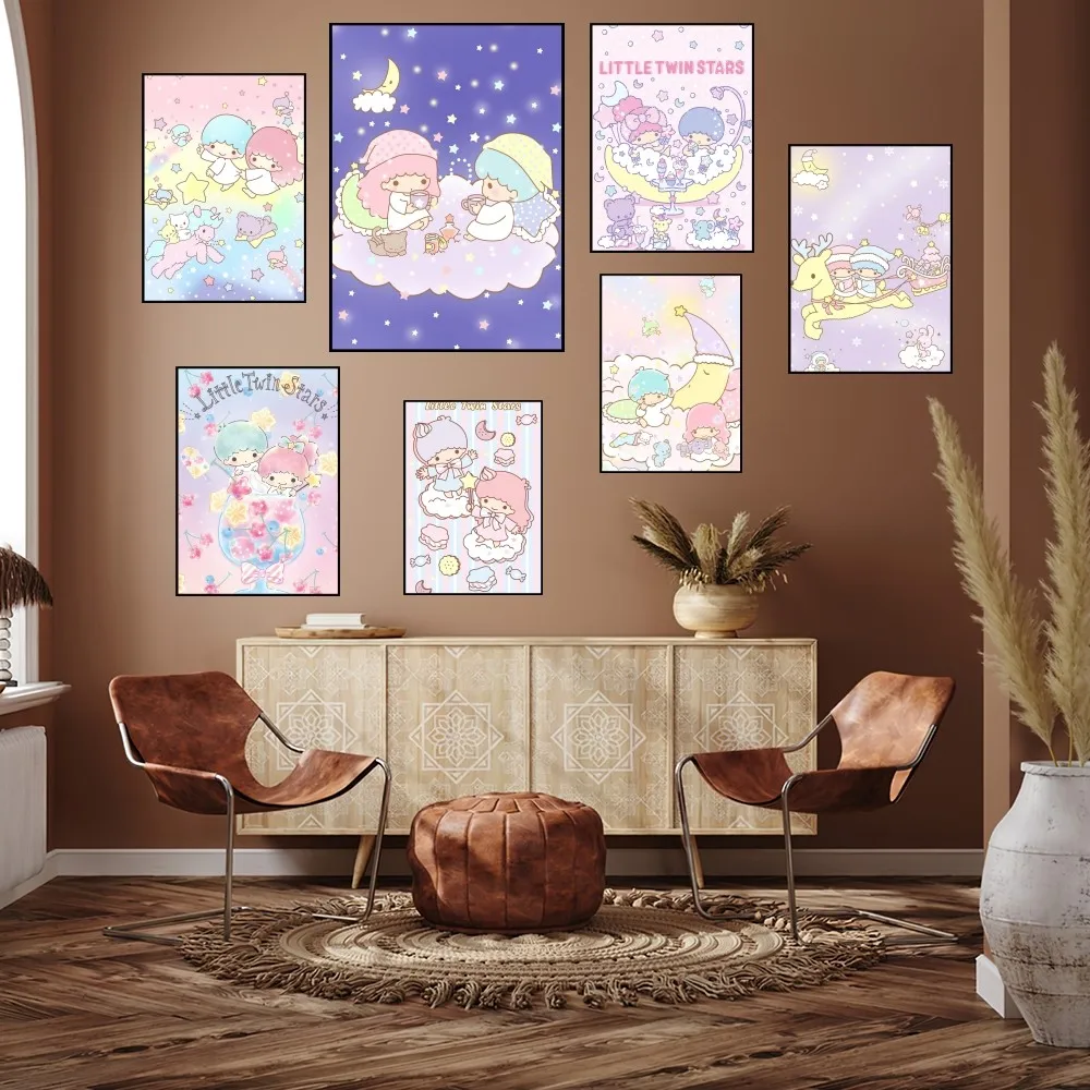 MINISO-Sanrio-Little-Twin-Stars-Poster-Prints-Wall-Painting-Bedroom ...