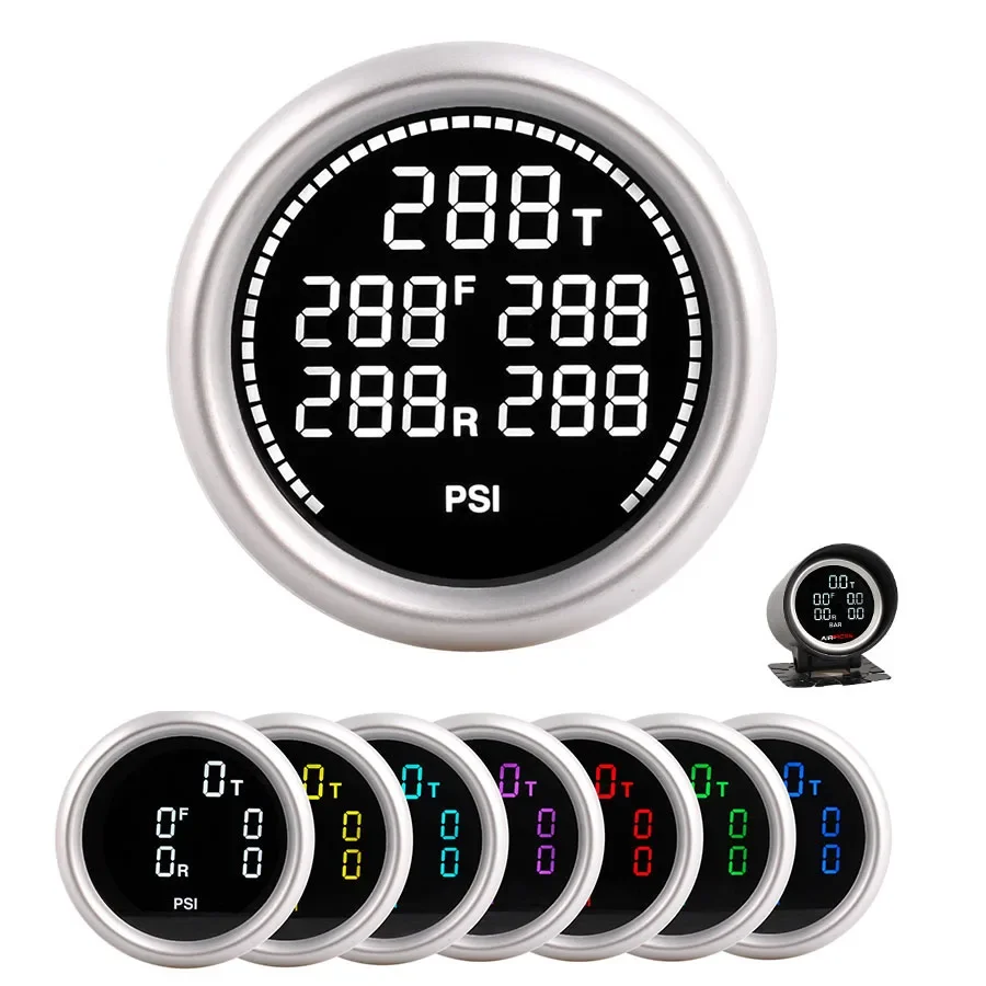 HA Accessories Universial 52mm 5 Press Digital Air Pressure Auto Gauge ...