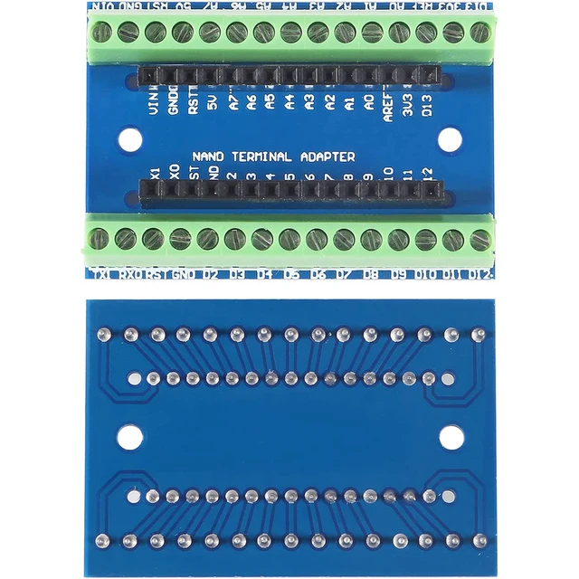 Nano Terminal Adapter Shield Expansion Board Compatible with Arduino ...