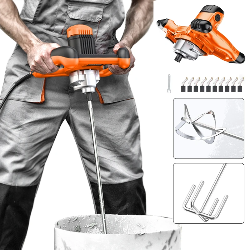 Industrial-Grade-Mixer-3000W-2800W-Handheld-Paint-Putty-Powder-Cement ...